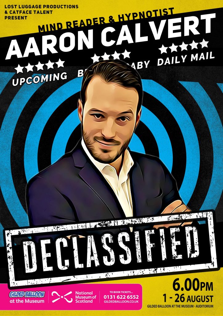 Aaron Calvert Declassifies Edinrbugh Fringe Magic Show Poster for ...